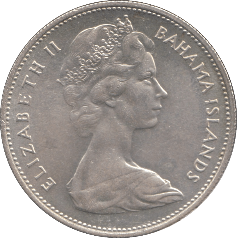 1966 SILVER ONE DOLLAR BAHAMAS SILVER WORLD COINS Cambridgeshire Coins ...