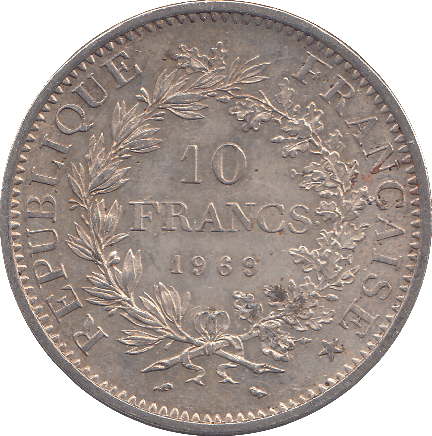1965 SILVER 10 FRANCS FRANCE SILVER WORLD COINS Cambridgeshire Coins ...