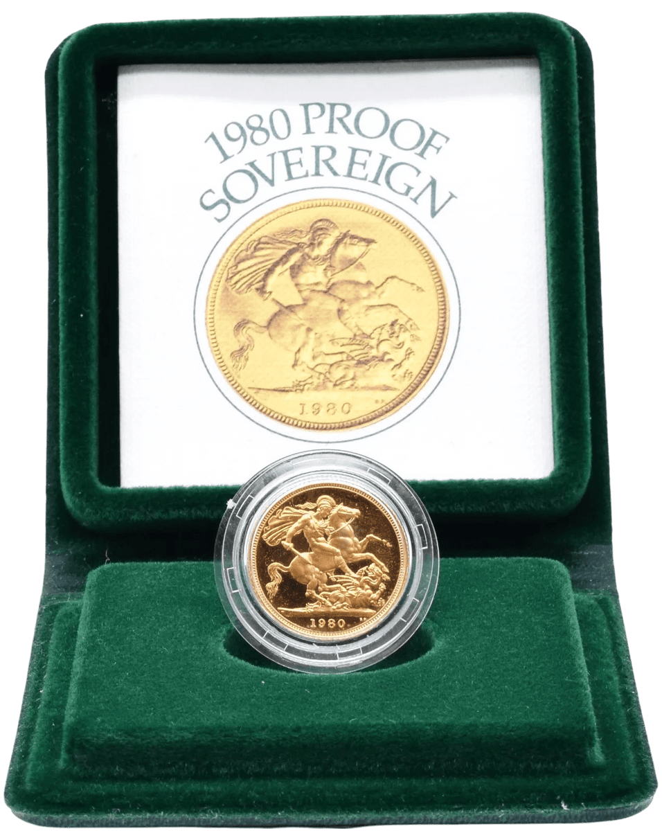 1980 GOLD PROOF SOVEREIGN BOXED GOLD PROOF SOVEREIGNS Cambridgeshire ...