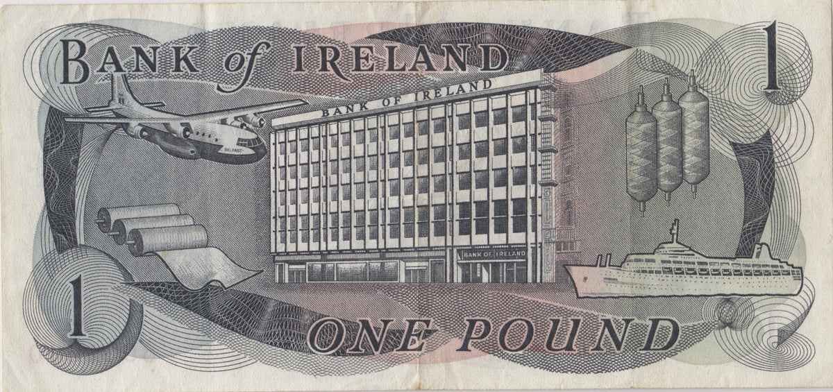 1980 ONE POUND BANKNOTE BANK OF IRELAND IRE-19 £20 BANKNOTES ...