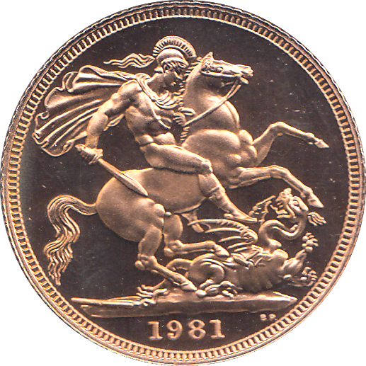 1981 GOLD SOVEREIGN ( PROOF ) – Cambridgeshire Coins