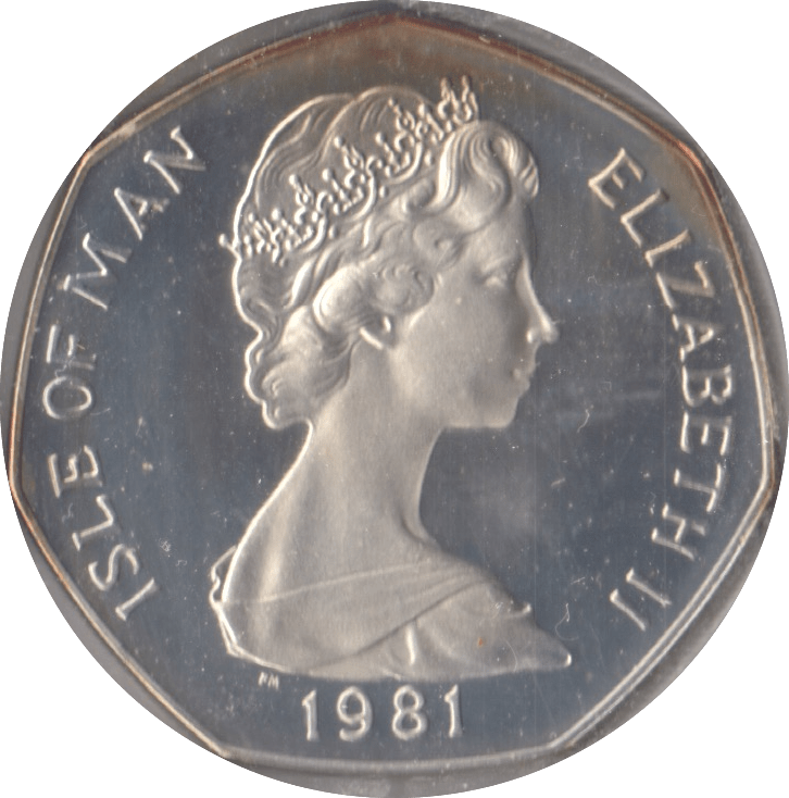 1981 SILVER PROOF CHRISTMAS 50P NIKKI BOAT ISLE OF MAN 2 50P CHRISTMAS ...