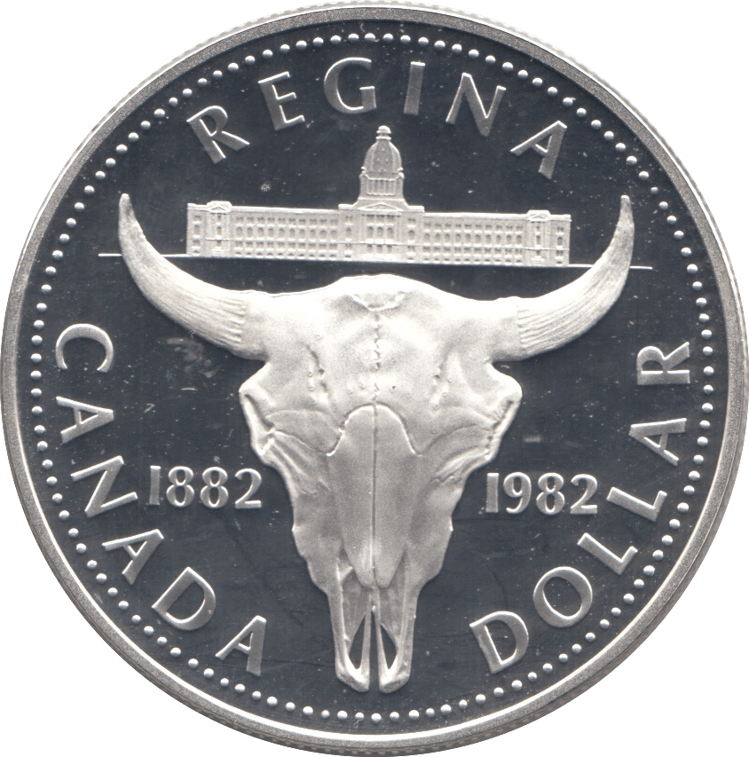 1982 SILVER PROOF CANADA COMMEMORATIVE DOLLAR SILVER WORLD COINS ...