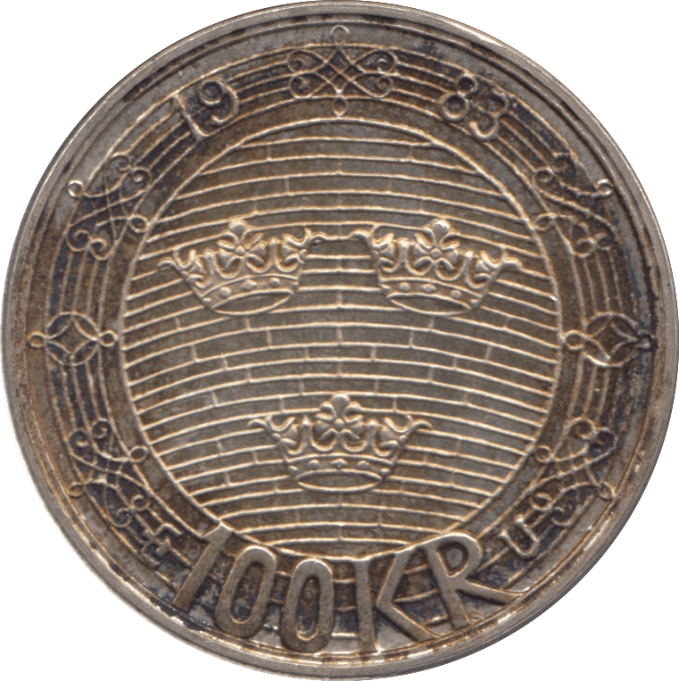 1983 SILVER PROOF 100 KRONER SWEDEN SILVER WORLD COINS Cambridgeshire ...