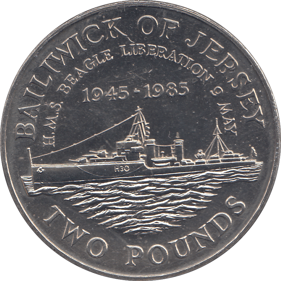 1985 2 POUNDS H.M.S BEAGLE LIBERATION 40TH ANNIVERSARY – Cambridgeshire ...