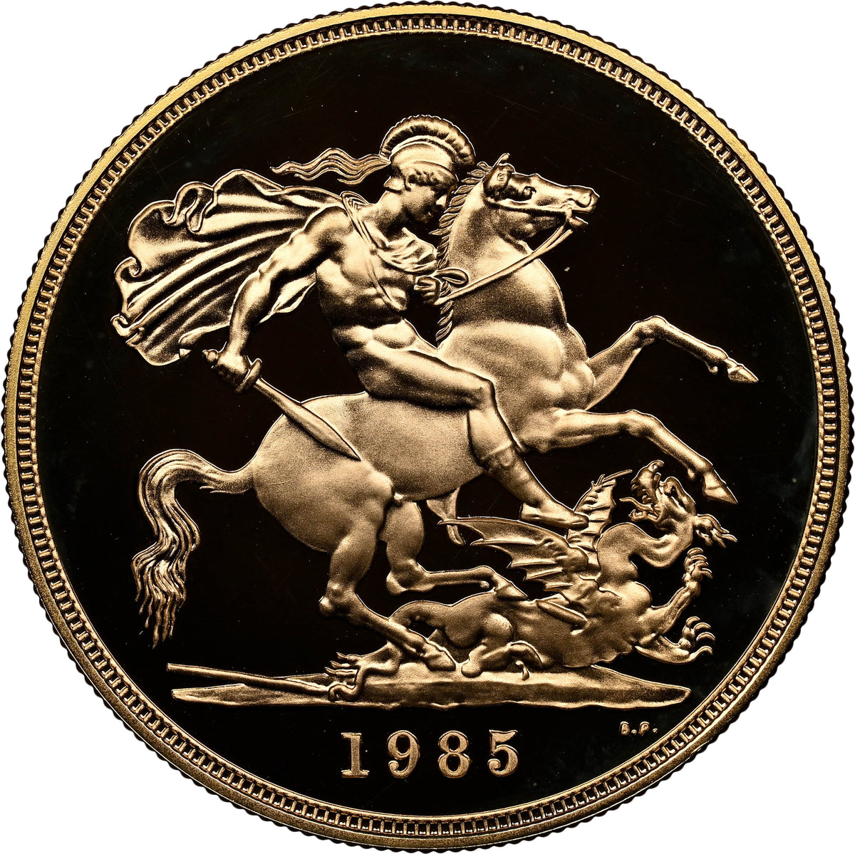1985 GOLD £5 SOVEREIGN PF 69 ULTRA CAMEO NGC GOLD £5 Cambridgeshire ...