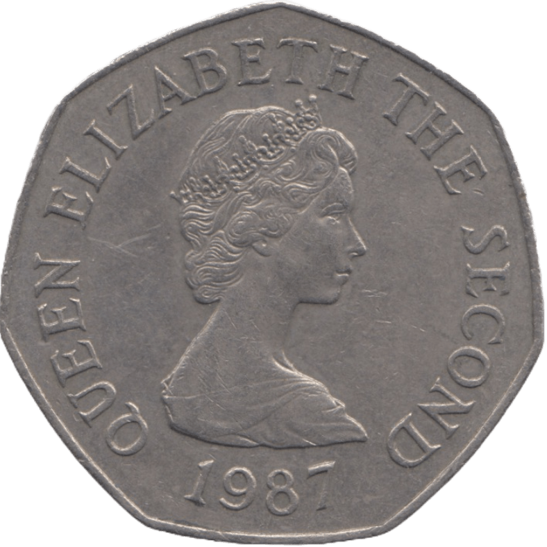 1987 FIFTY PENCE JERSEY WORLD COINS Cambridgeshire Coins ...