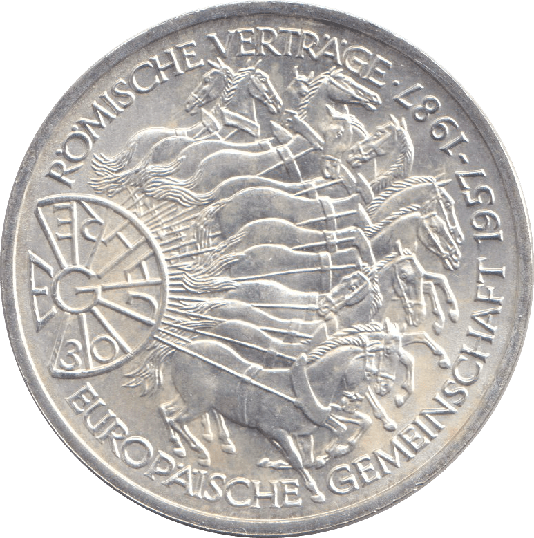 1987 SILVER 10 MARKS GERMANY SILVER WORLD COINS Cambridgeshire Coins ...