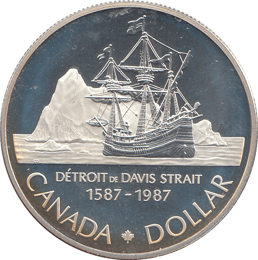 1987 SILVER PROOF CANADIAN DOLLAR – Cambridgeshire Coins