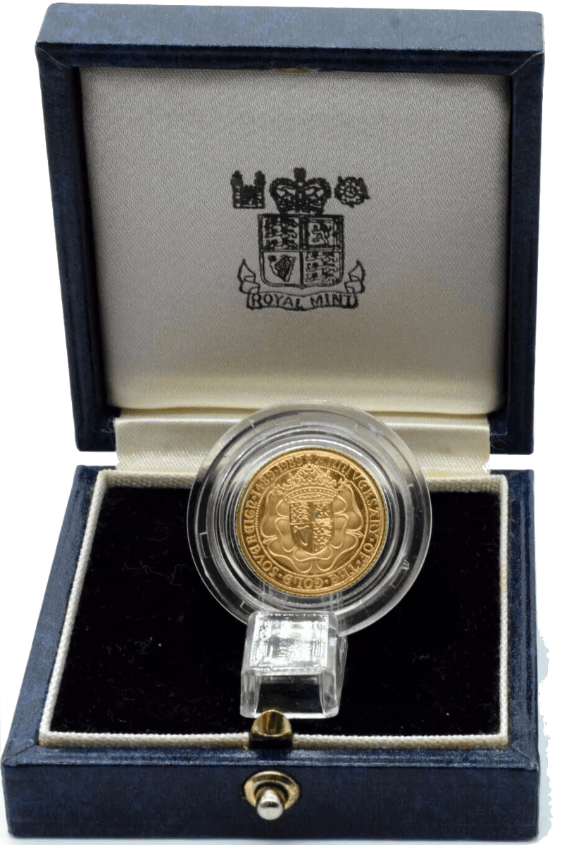 1989 GOLD PROOF HALF SOVEREIGN BOXED GOLD PROOF HALF SOVEREIGNS ...