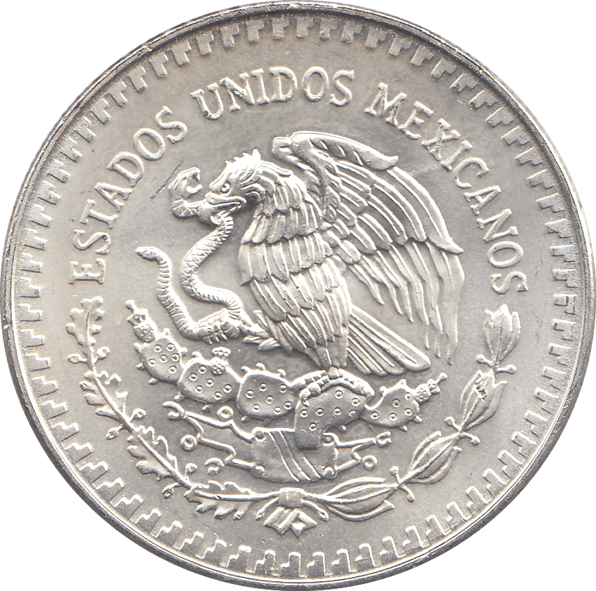 1990 SILVER ONE ONZA MEXICO – Cambridgeshire Coins