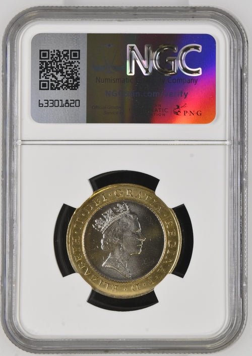 1994 £2 ROYAL MINT TRIAL GREAT BRITAIN ( NGC ) MS 64 NGC CERTIFIED ...