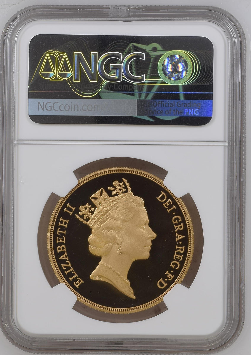 1994 GOLD PROOF £5 SOVEREIGN ( NGC ) PF 69 ULTRA CAMEO NGC GOLD COINS ...