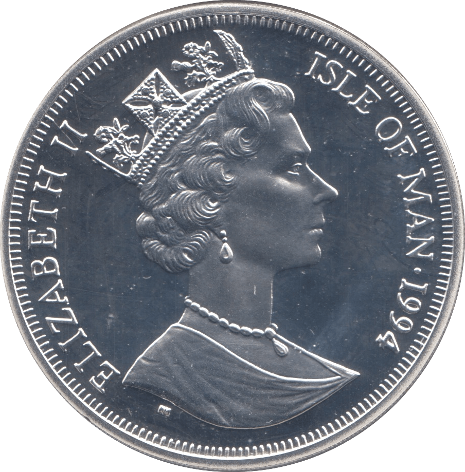 1994 SILVER PROOF D DAY 1944 COMMEMORATIVE CROWN ISLE OF MAN SILVER ...