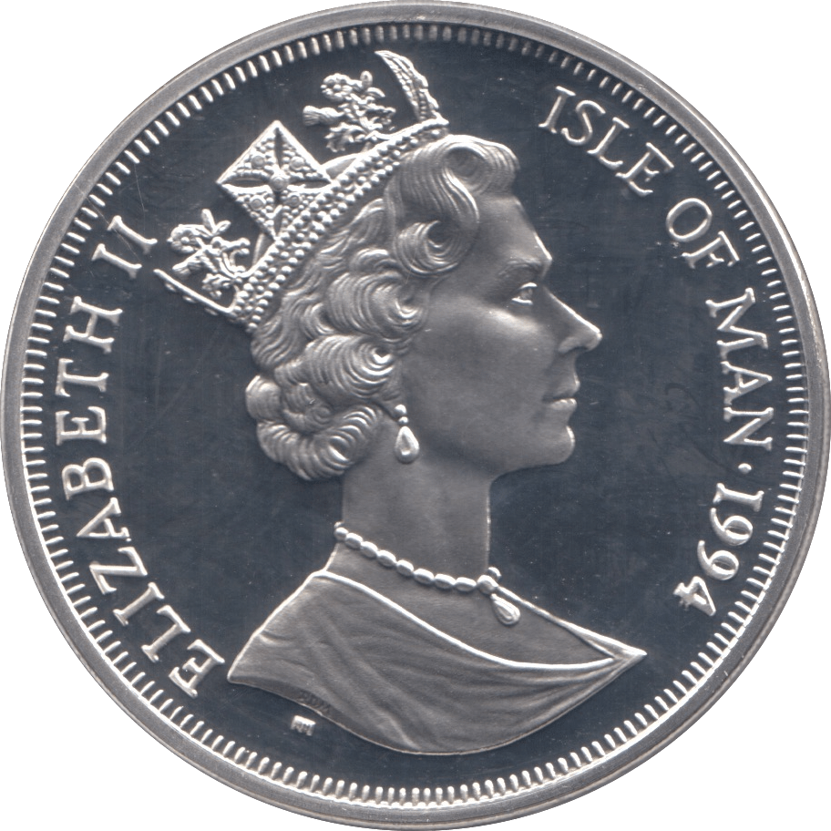 1994 SILVER PROOF D DAY 1944 COMMEMORATIVE CROWN ISLE OF MAN SILVER ...