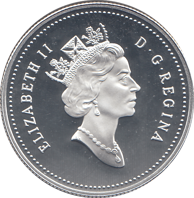 1995 SILVER PROOF 50 CENTS CANADA SILVER WORLD COINS Cambridgeshire ...