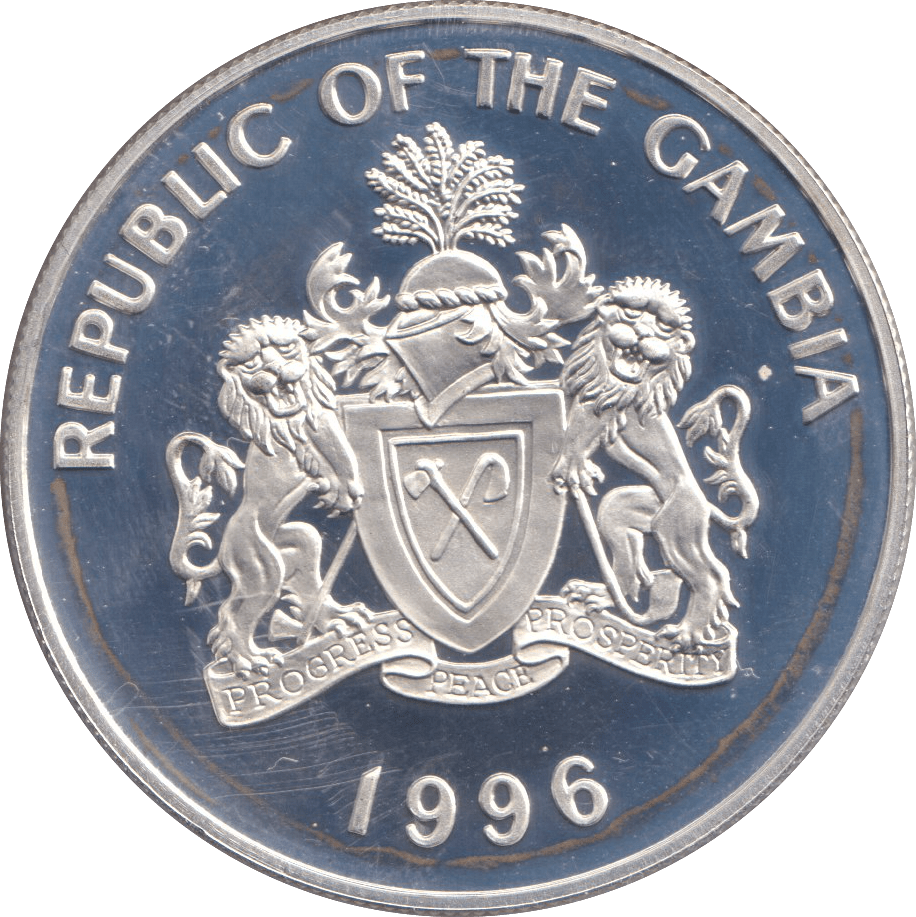 1996 SILVER PROOF TWENTY DALASIS YOUNG ELIZABETH SILVER WORLD COINS ...