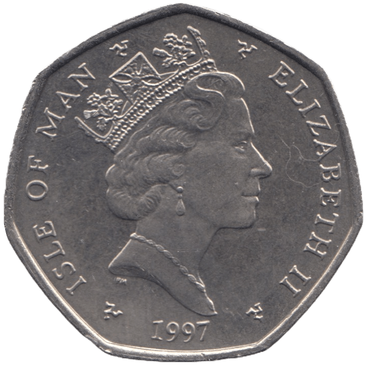 1997 TT FIFTY PENCE ISLE OF MAN ( LARGE ) WORLD COINS Cambridgeshire ...