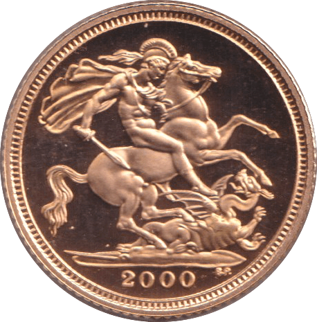 2000 GOLD HALF SOVEREIGN ( PROOF ) – Cambridgeshire Coins