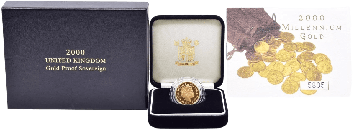 2000 GOLD PROOF SOVEREIGN BOXED GOLD PROOF SOVEREIGNS Cambridgeshire ...