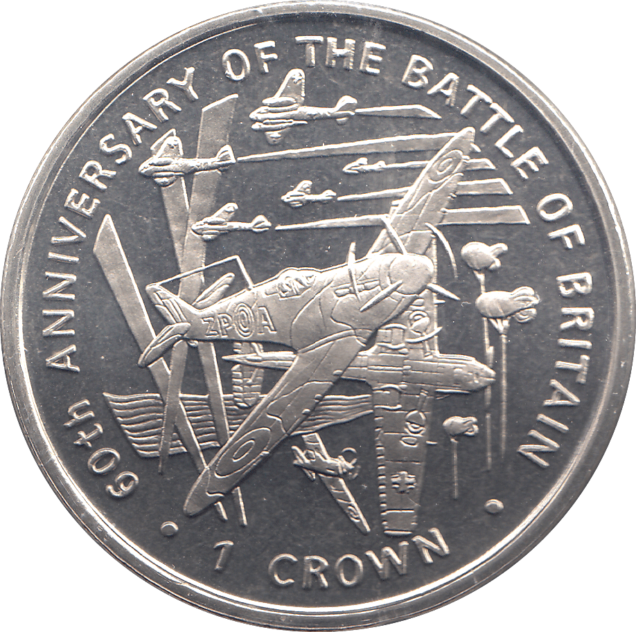 2000 ONE CROWN ANNIVERSARY OF THE BATTLE OF BRITAIN – Cambridgeshire Coins