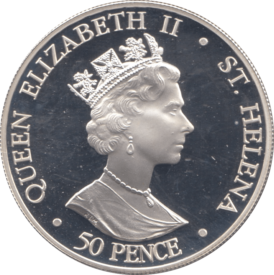 2000 SILVER PROOF FIFTY PENCE TRISTAN DA CUNHA SILVER WORLD COINS ...