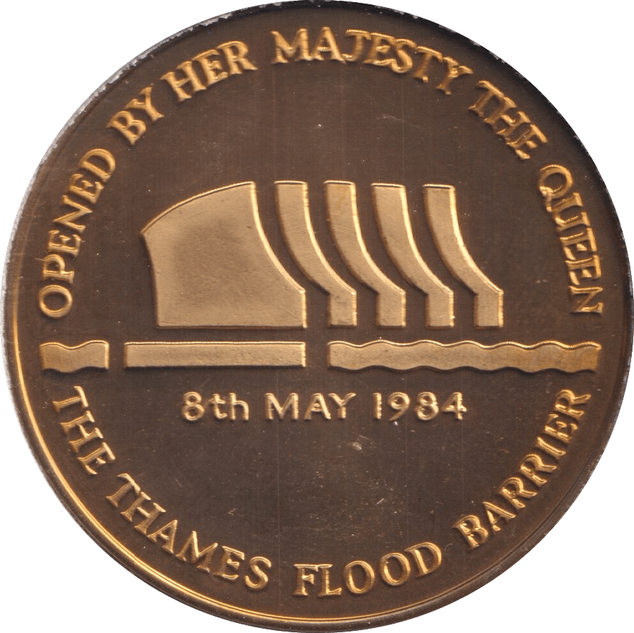 2000 THAMES BARRIER MEDALLION M33 MEDALS & MEDALLIONS Cambridgeshire ...