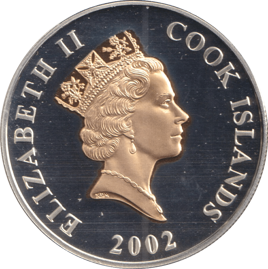 2002 ONE DOLLAR COOK ISLANDS SILVER WORLD COINS Cambridgeshire Coins ...