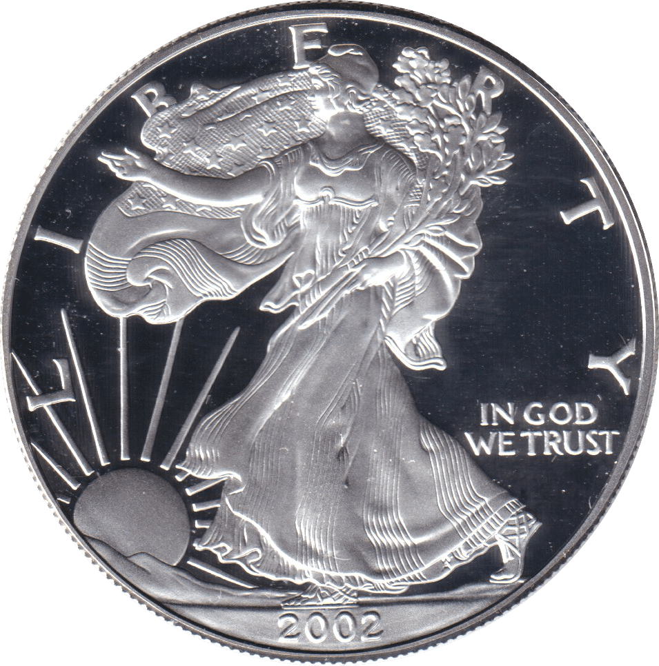 2002 SILVER PROOF LIBERTY DOLLAR USA – Cambridgeshire Coins