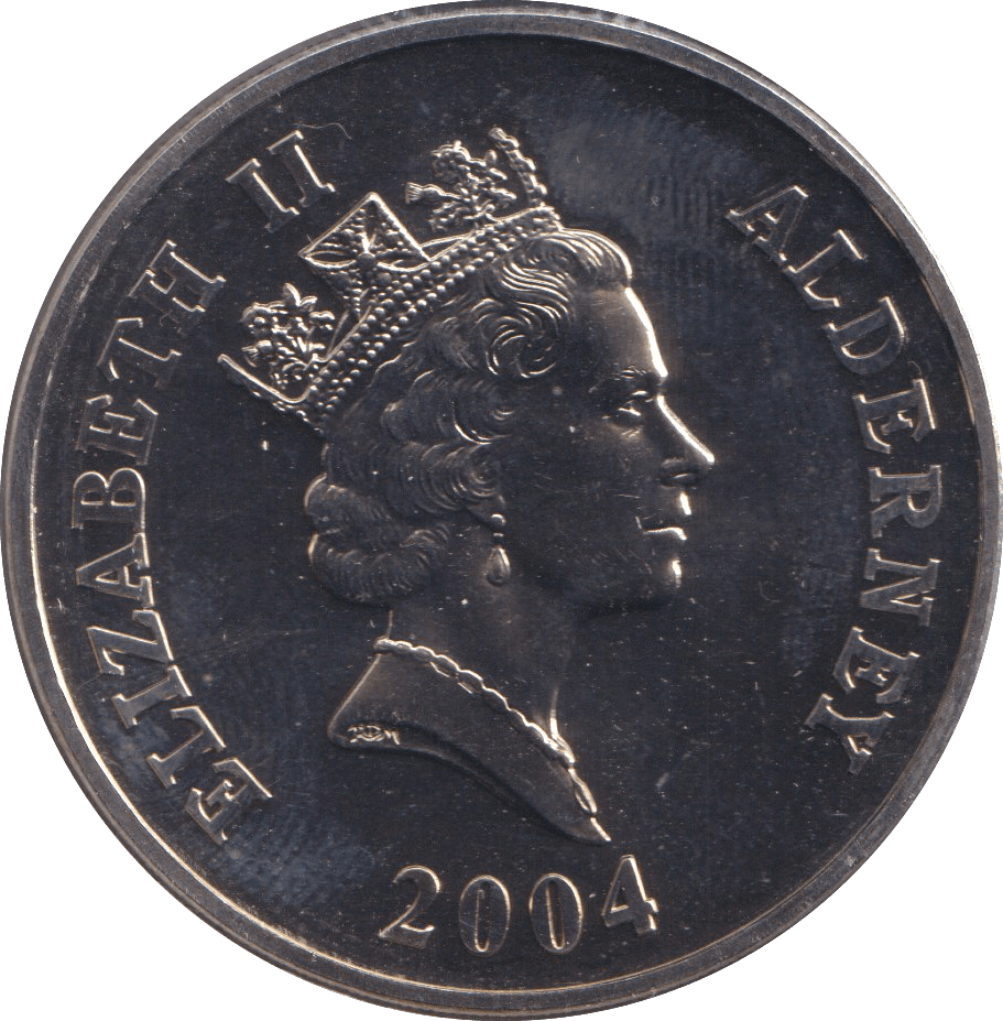 2004 60TH D-DAY ANNIVERSARY FIVE POUNDS ALDERNEY – Cambridgeshire Coins