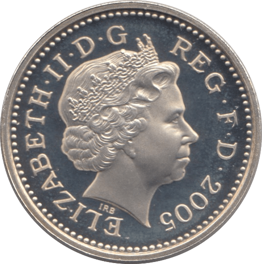 2005 SILVER PROOF MENAI BRIDGE ONE POUND UNITED KINGDOM SILVER WORLD ...