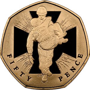 2006 GOLD PROOF 50P HEROIC SCENE ( NGC ) PF 69 ULTRA CAMEO NGC GOLD ...