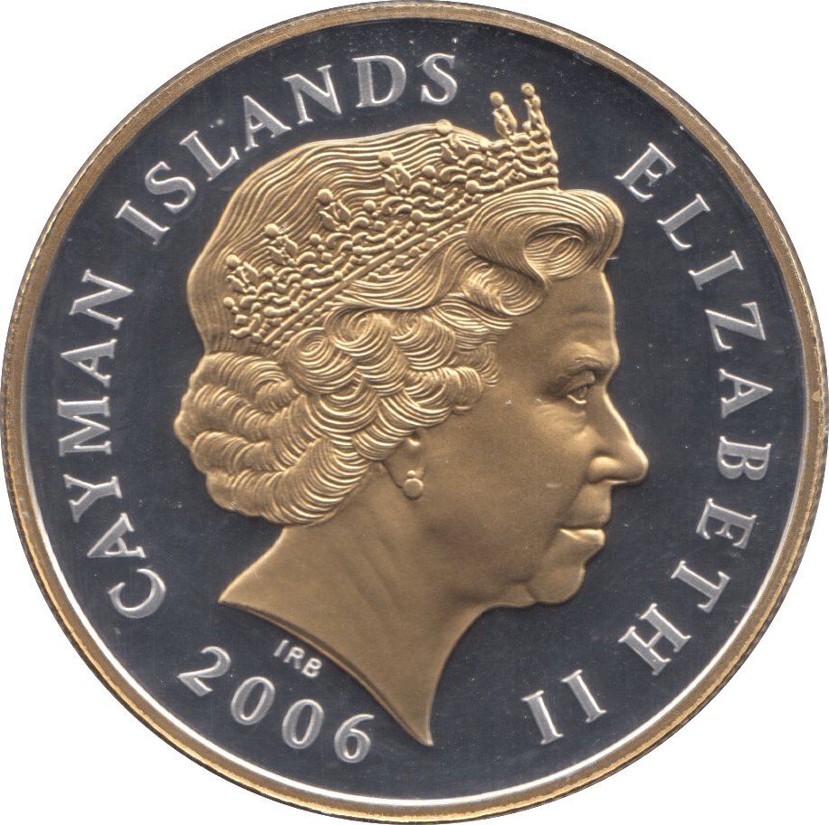 2006 SILVER PROOF FIVE DOLLARS CAYMAN ISLANDS SILVER WORLD COINS ...