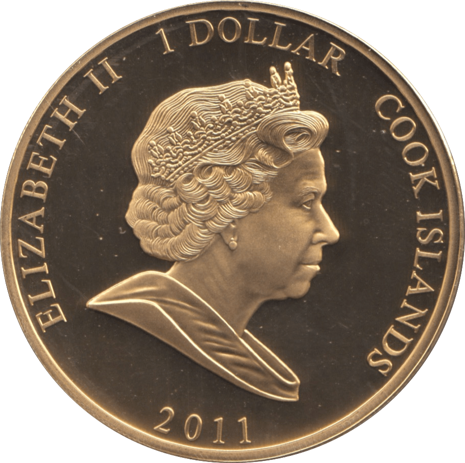 2011 COOK ISLANDS $1 COMMEMORATIVE COIN PRINCE WILLIAM & CATHERINE ...