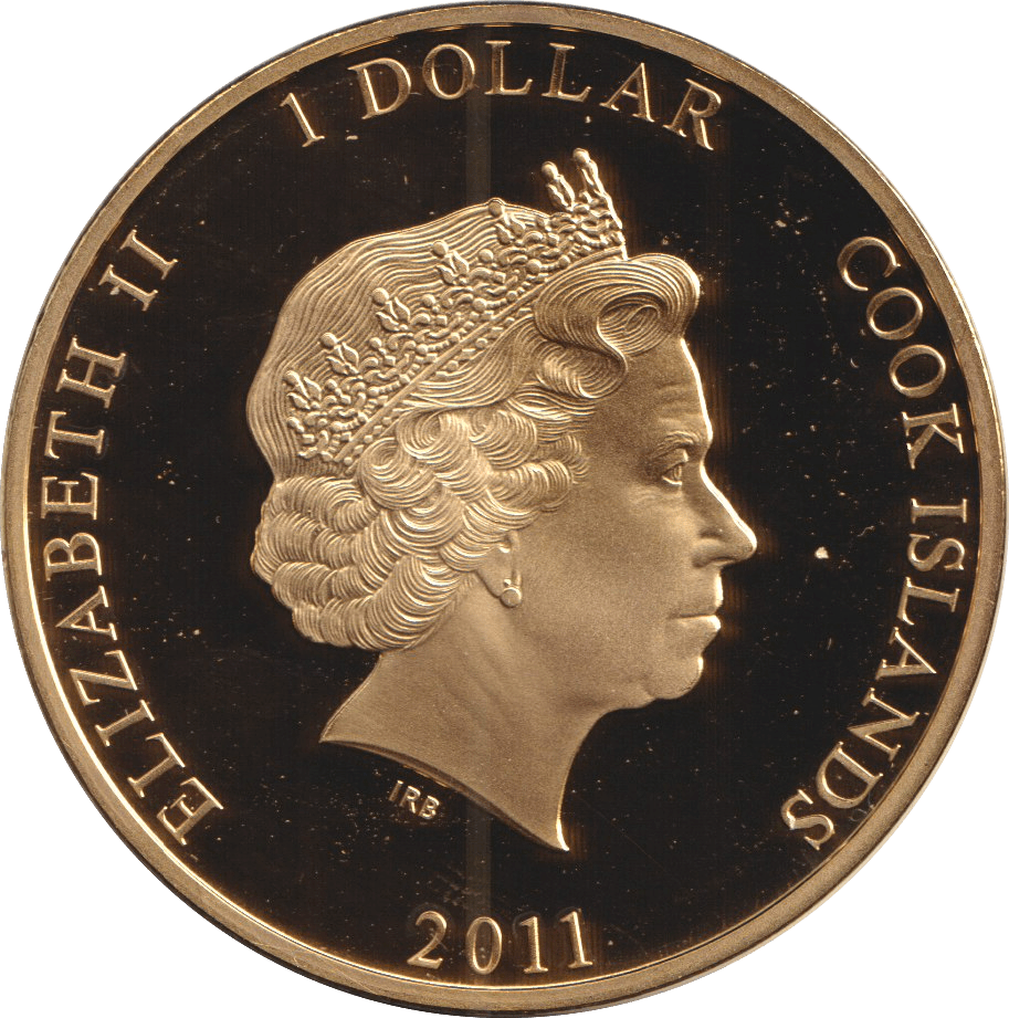 2011 ONE DOLLAR COOK ISLANDS WILLIAM AND CATHERINE WORLD COINS ...
