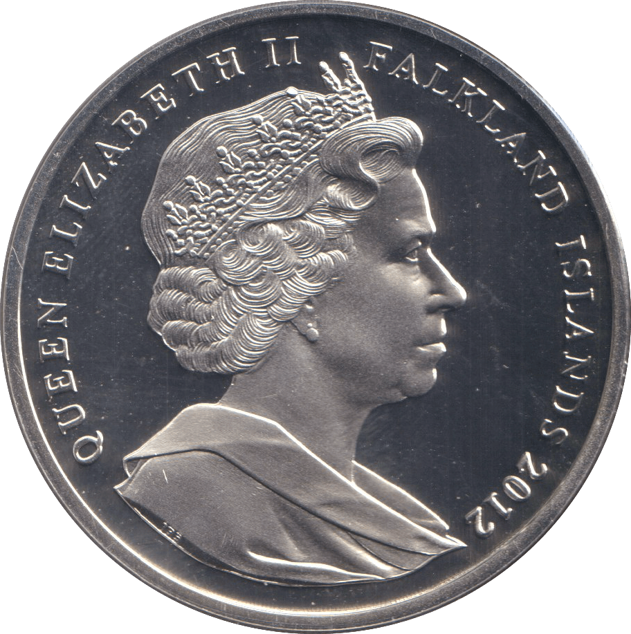 2012 CROWN SILVER PROOF FALKLAND ISLANDS WORLD COINS Cambridgeshire ...