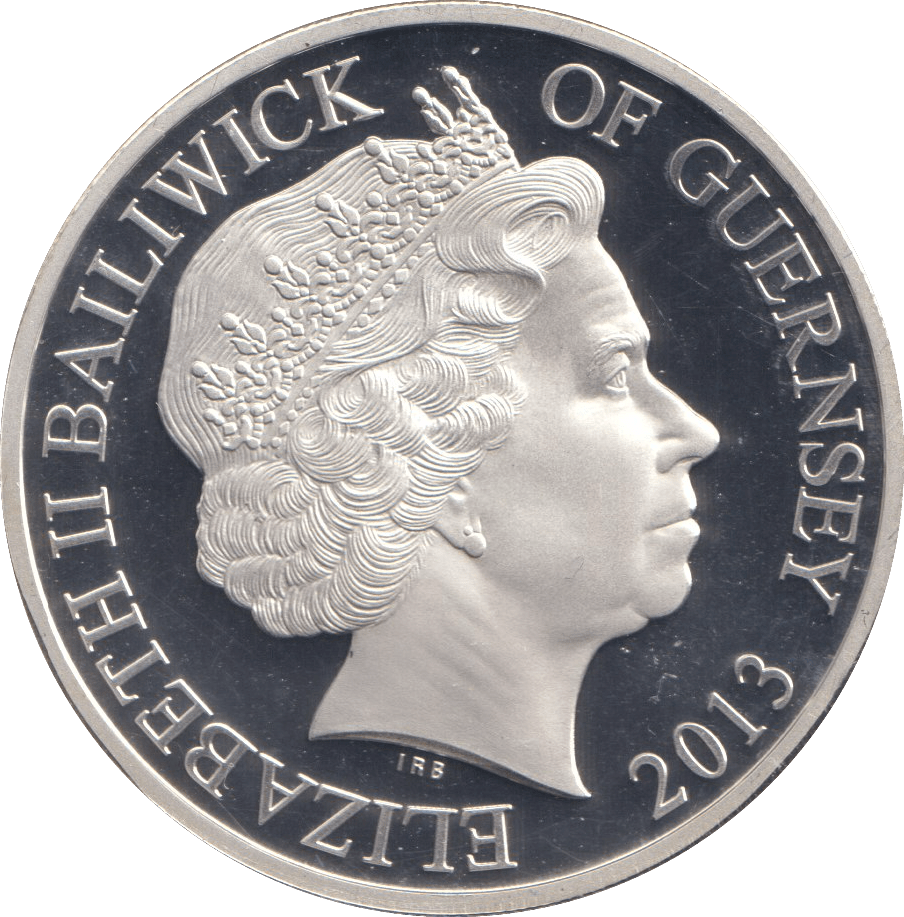 2013 SILVER PROOF £5 THE DAMBUSTERS BAILIWICK OF GUERNSEY ...