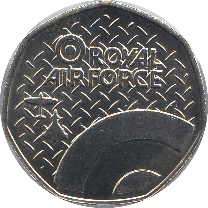 2016 50P SHAPED MEDALLION METEOR 1943 RAF WORLD COINS Cambridgeshire ...
