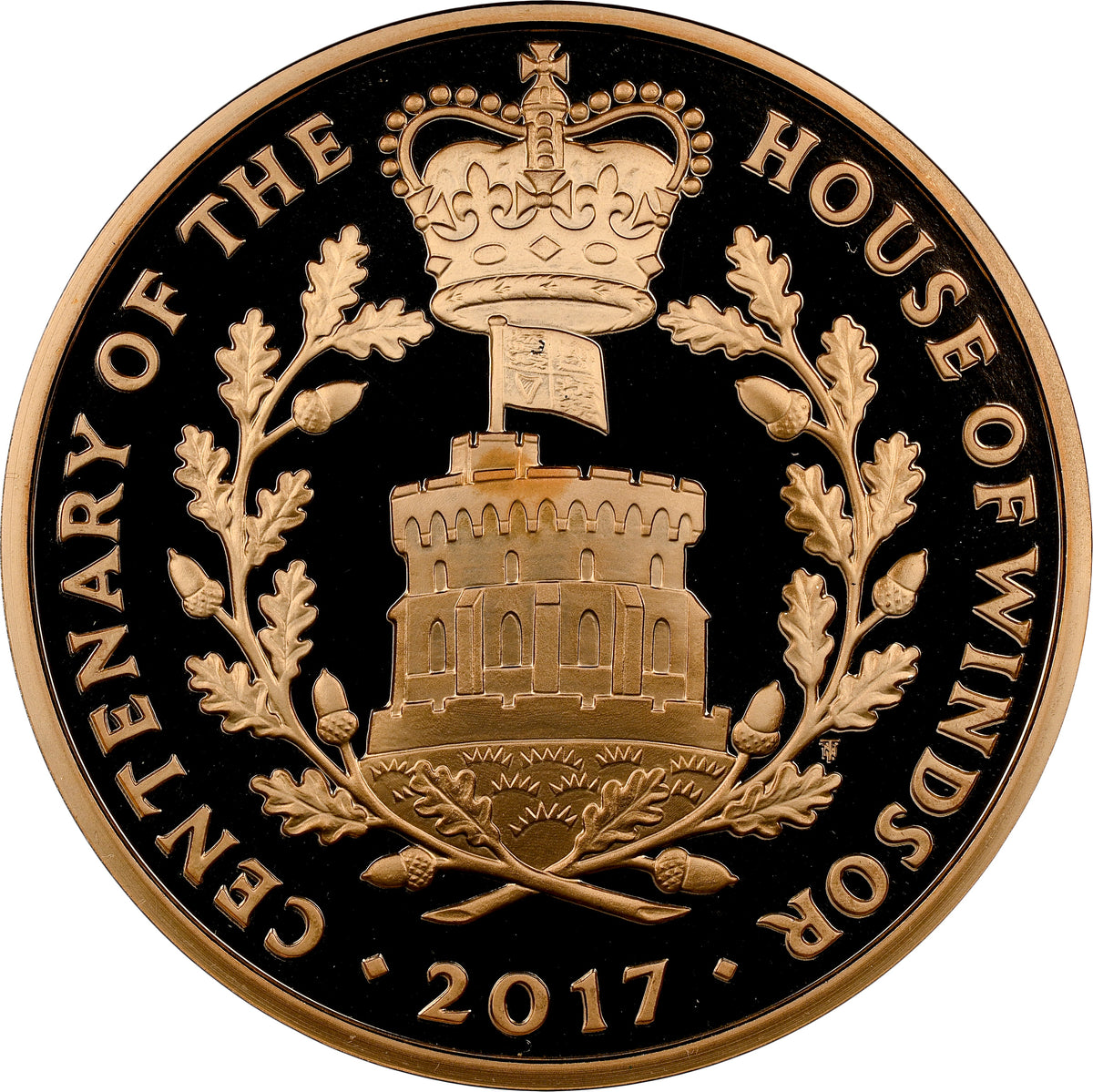 2017 GOLD PROOF £5 SOVEREIGN HOUSE OF WINDSOR 100TH ANNIVERSARY ( NGC ...