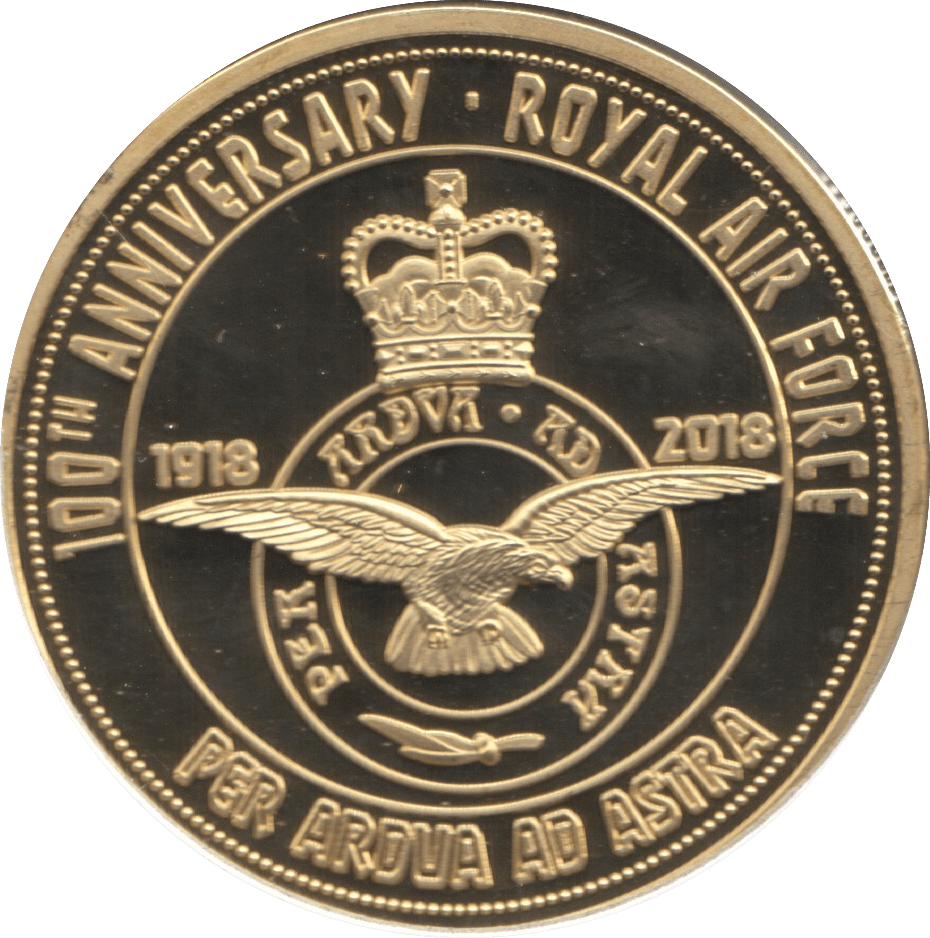 2018 RAF MEDALLION - 100 YEAR ANNIVERSARY WORLD COINS Cambridgeshire ...