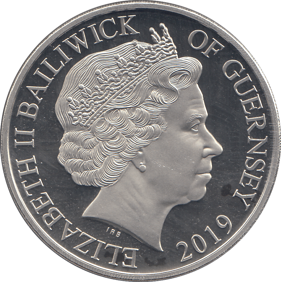 2019 FIVE POUNDS D-DAY 75TH ANNIVERSARY BAILIWICK OF GUERNSEY ( PROOF ...
