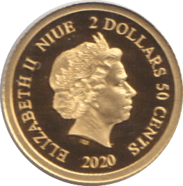 2020 GOLD TWO DOLLARS & FIFTY CENTS WOMBAT ( PROOF ) NIUE ...