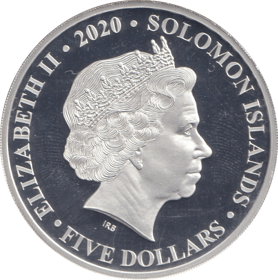 2020 SILVER PROOF FIVE DOLLAR SOLOMON ISLANDS – Cambridgeshire Coins