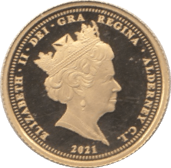 2021 ALDERNEY RNLI GOLD PROOF QUARTER SOVEREIGN GOLD COMMEMORATIVE ...