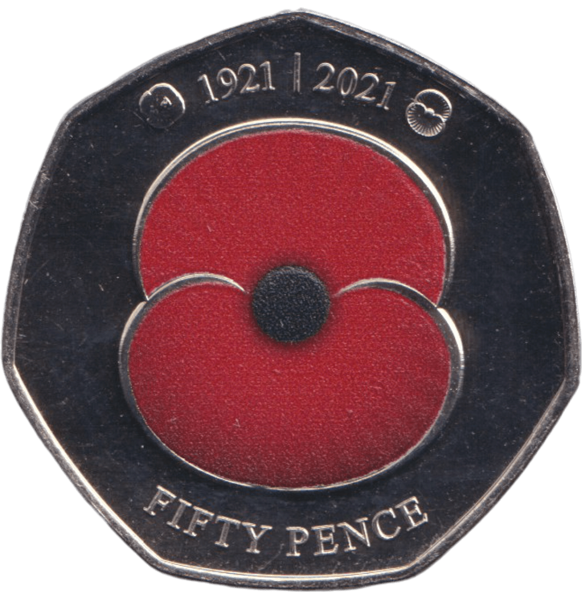 2021 BAILIWICK OF JERSEY POPPY 50P BU – Cambridgeshire Coins
