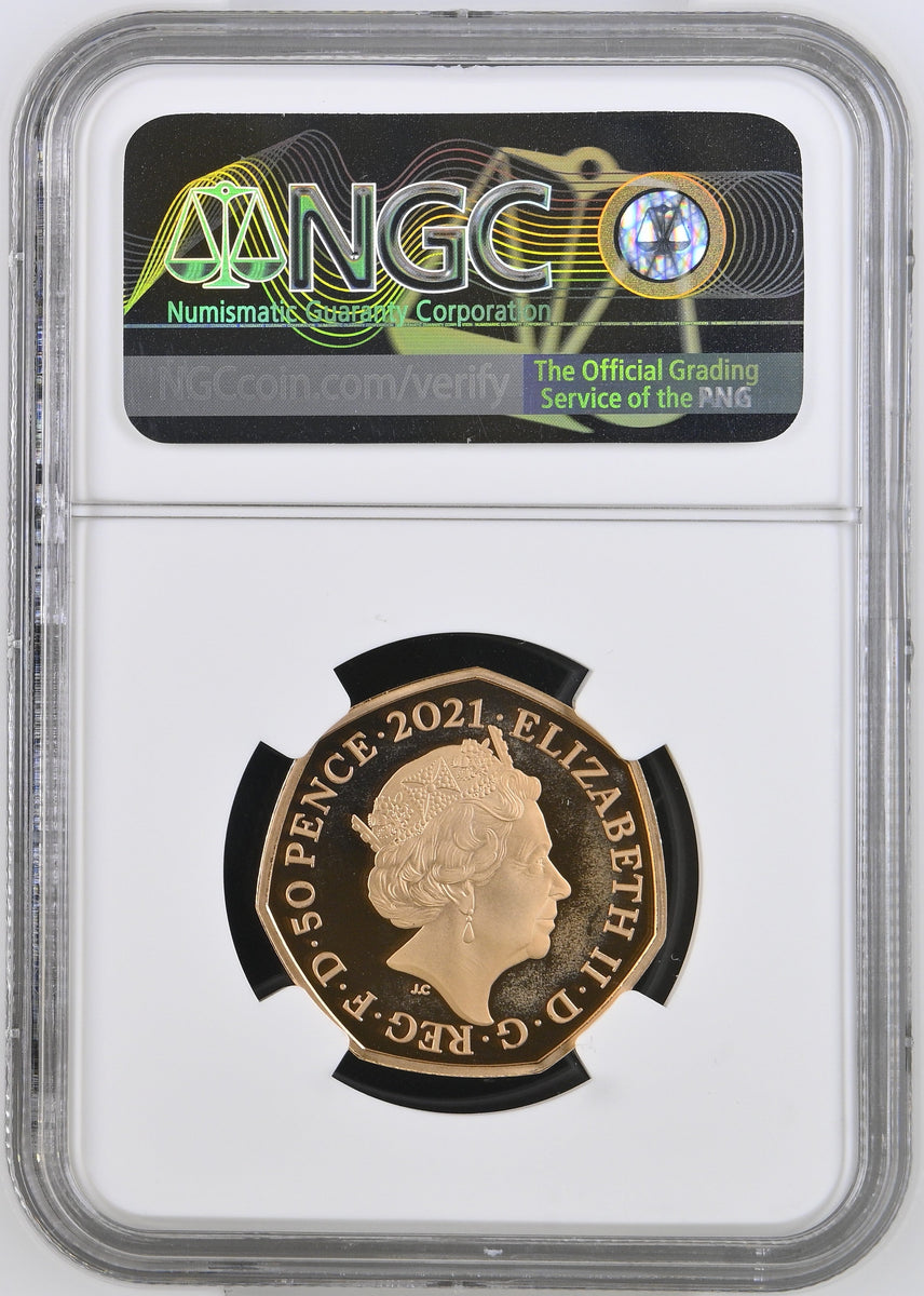 2022 GOLD PROOF 50P COMMONWEALTH GAMES ULTRA CAMEO PF 70 NGC GOLD 50P ...
