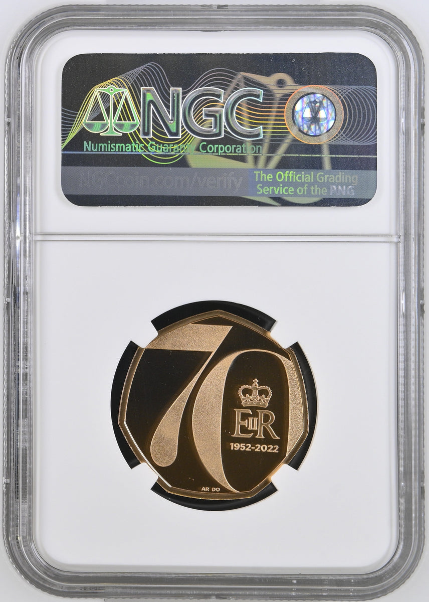 2022 GOLD PROOF 50P COMMONWEALTH GAMES ULTRA CAMEO PF 70 NGC GOLD 50P ...