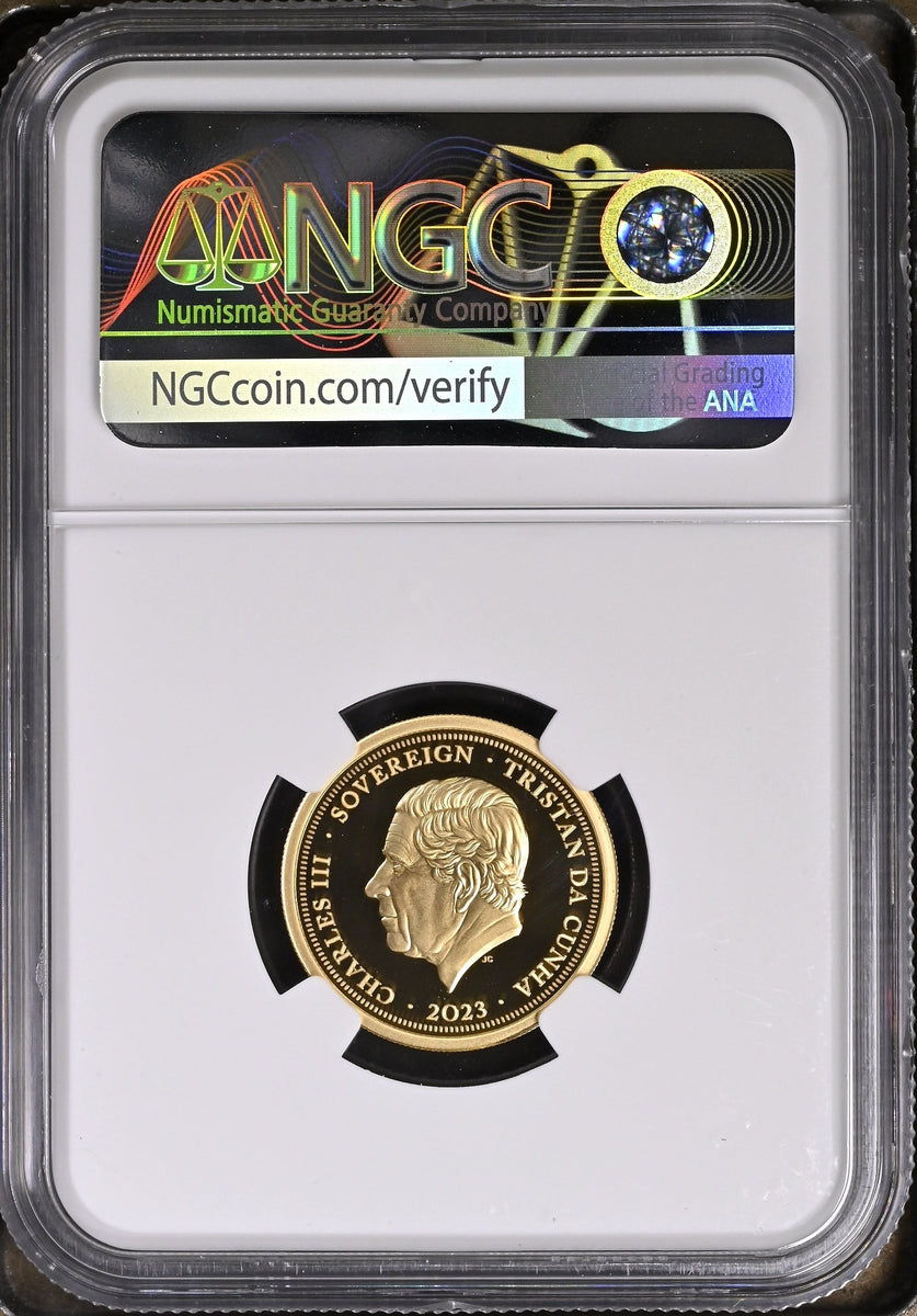 2023 GOLD SOVEREIGN T.D.C KING CHARLES III CORONATION ( UNC ) PF 70 ...