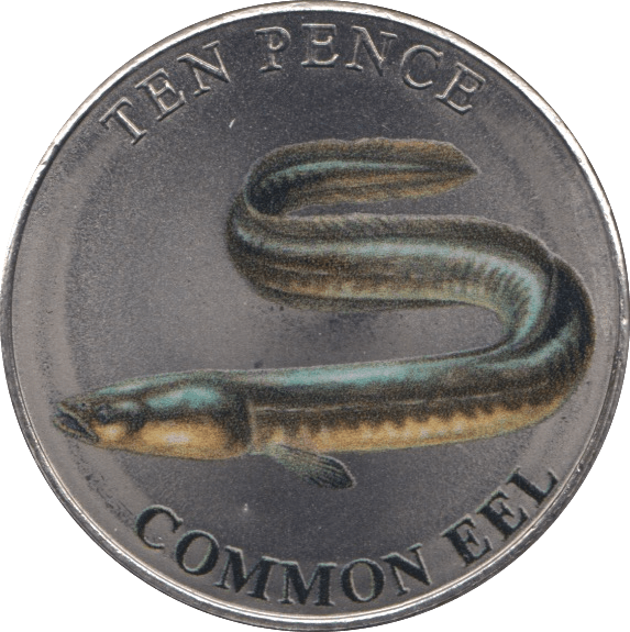 2023 TEN PENCE WILDLIFE COLLECTION COMMON EEL 10p BU Cambridgeshire ...