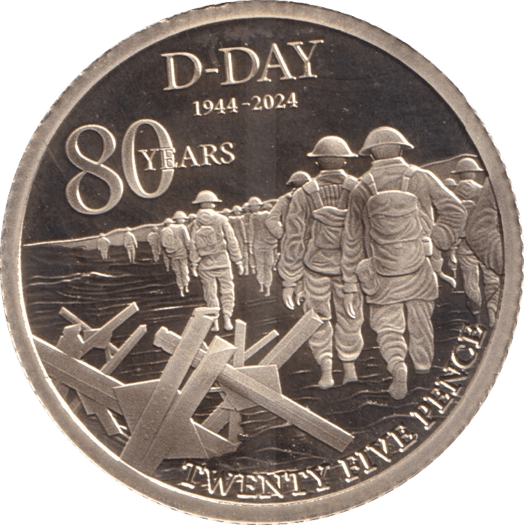 2024 GOLD 80TH ANNIVERSARY OF D-DAY GOLD WORLD COINS Cambridgeshire ...